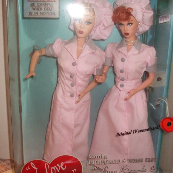 Mattel | Toys | Barbie Lucy And Ethel Job Switching Chocolate Factory ...